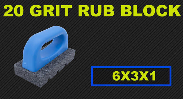 20 GRIT RUB BLOCK - REBAR CONCRETE PRODUCTS