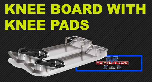 STAINLESS STEEL KNEE BOARD W/ KNEE PADS - REBAR CONCRETE PRODUCTS