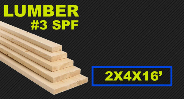 2X4X16' #3 SPF - REBAR CONCRETE PRODUCTS