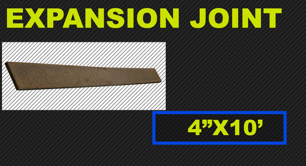 FIBER EXPANSION JOINT 4"X10' - REBAR CONCRETE PRODUCTS
