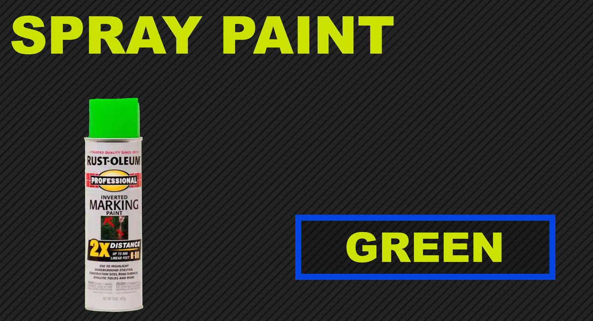 SPRAY PAINT GREEN - REBAR CONCRETE PRODUCTS