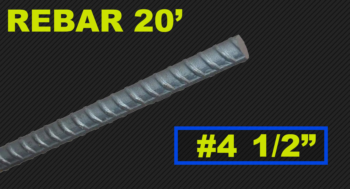 #3 (3/8") Rebar 20' - REBAR CONCRETE PRODUCTS