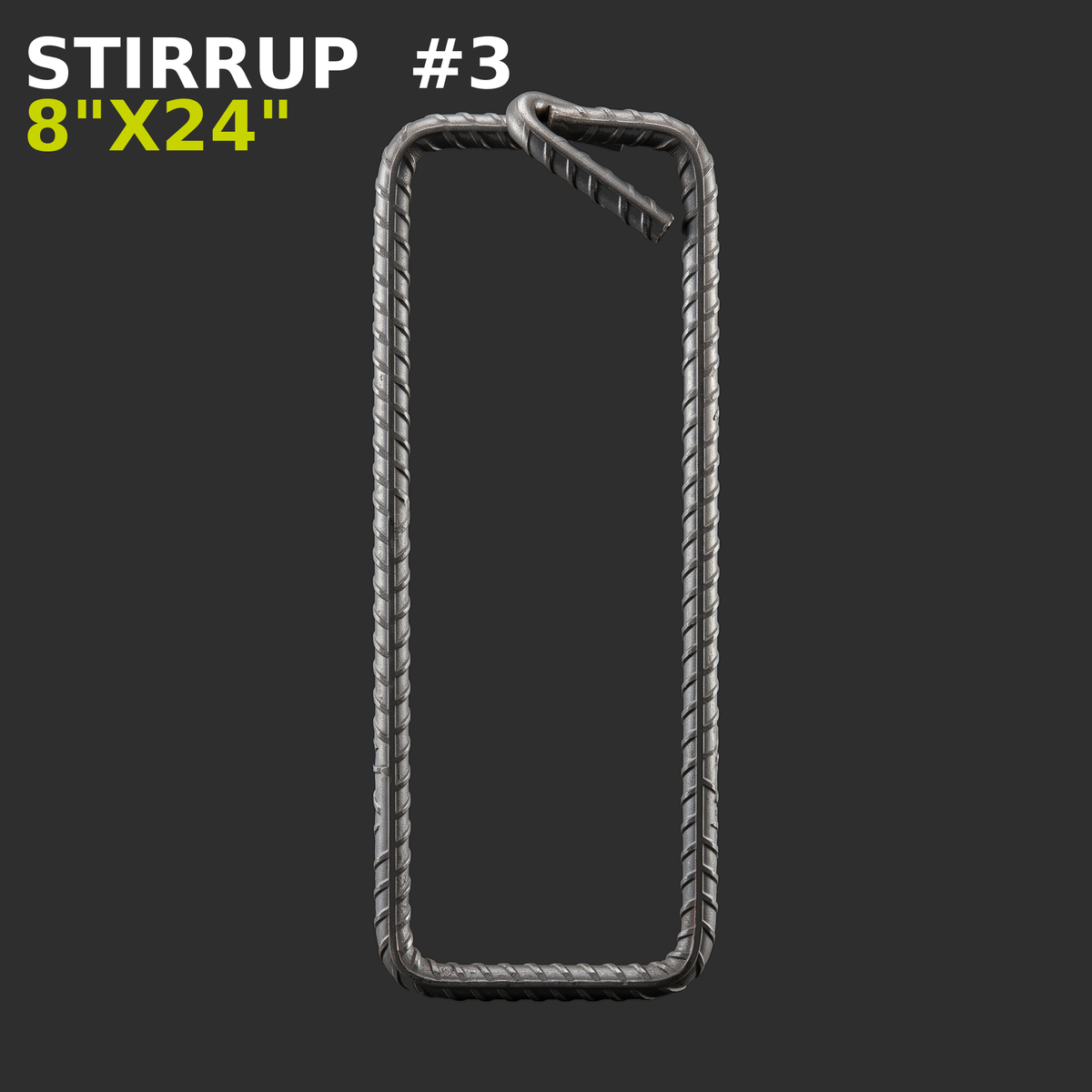 STIRRUPS 8X24" #3 - REBAR CONCRETE PRODUCTS