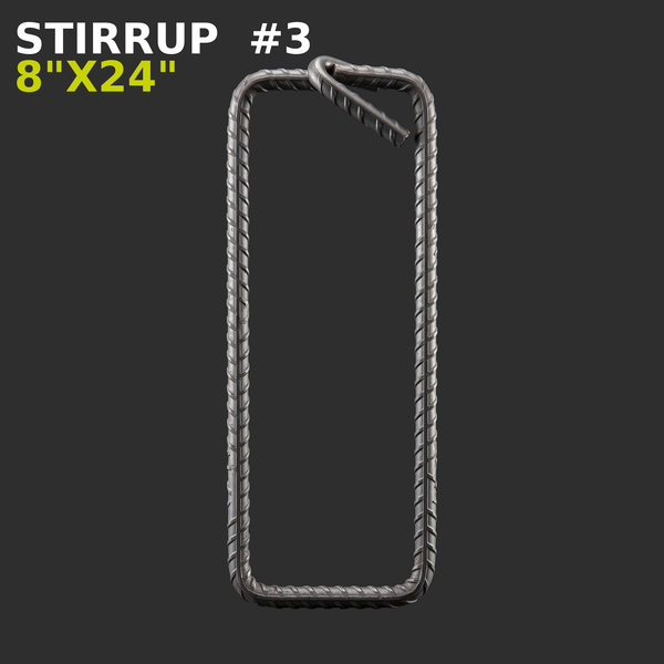 STIRRUPS 8X24" #3 - REBAR CONCRETE PRODUCTS